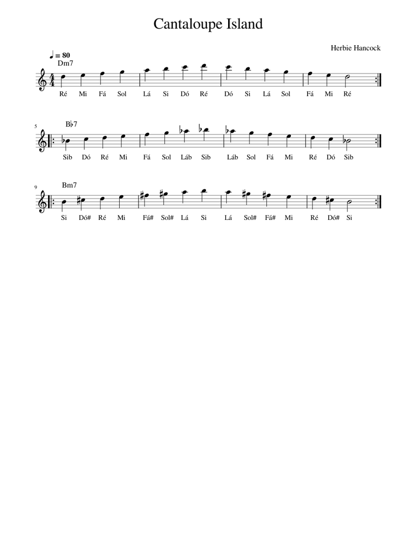 Cantaloupe Island - Modos Sheet music for Saxophone alto (Solo) | Musescore.com