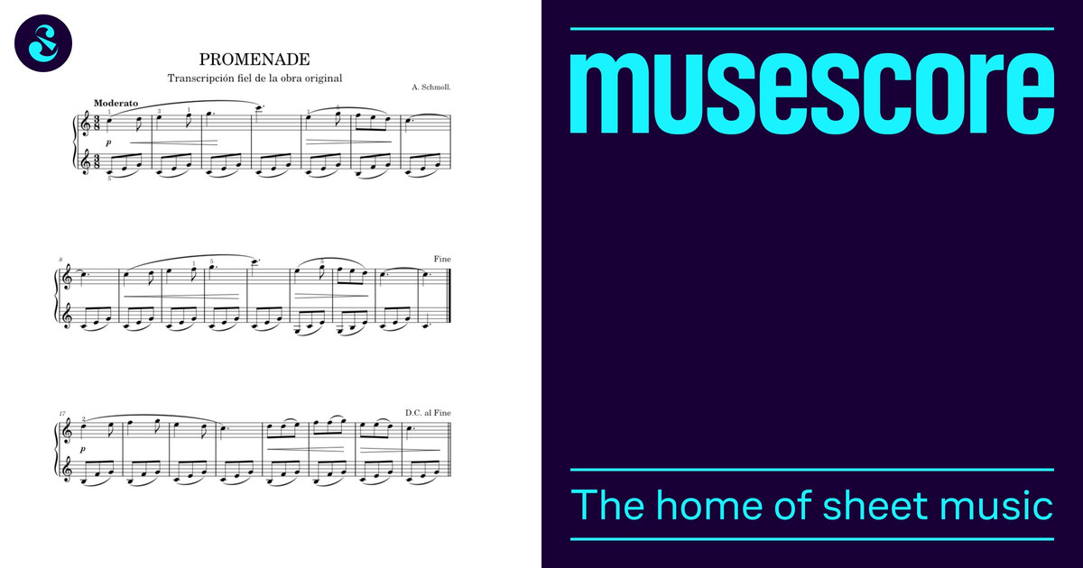 PROMENADE Sheet music for Piano (Solo) Easy | Musescore.com