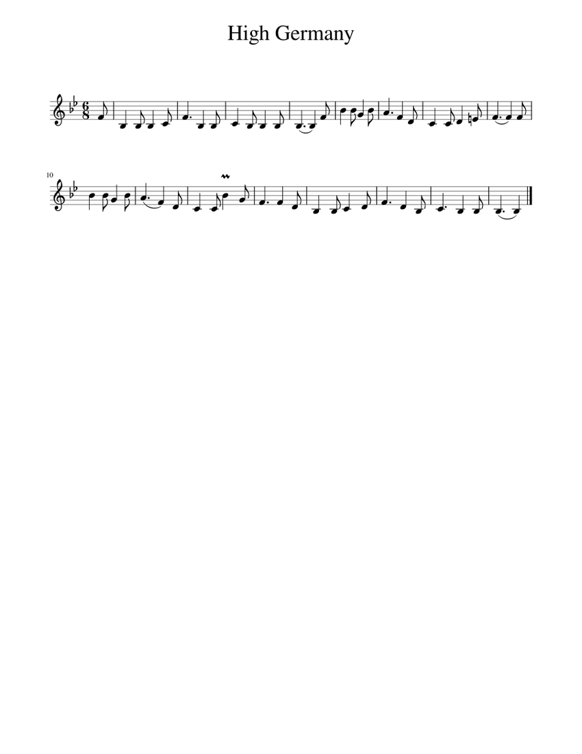 High Germany Sheet music for Piano (Solo) Easy | Musescore.com