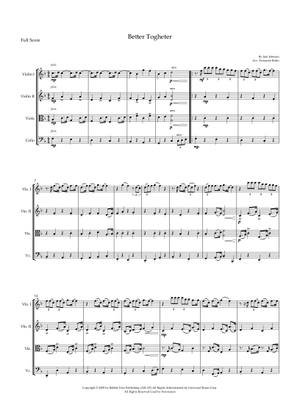 jack johnson better together string quartet