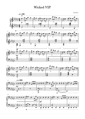Wicked VIP Sheet Music for Violin, Viola, Cello, Drum group & more ...