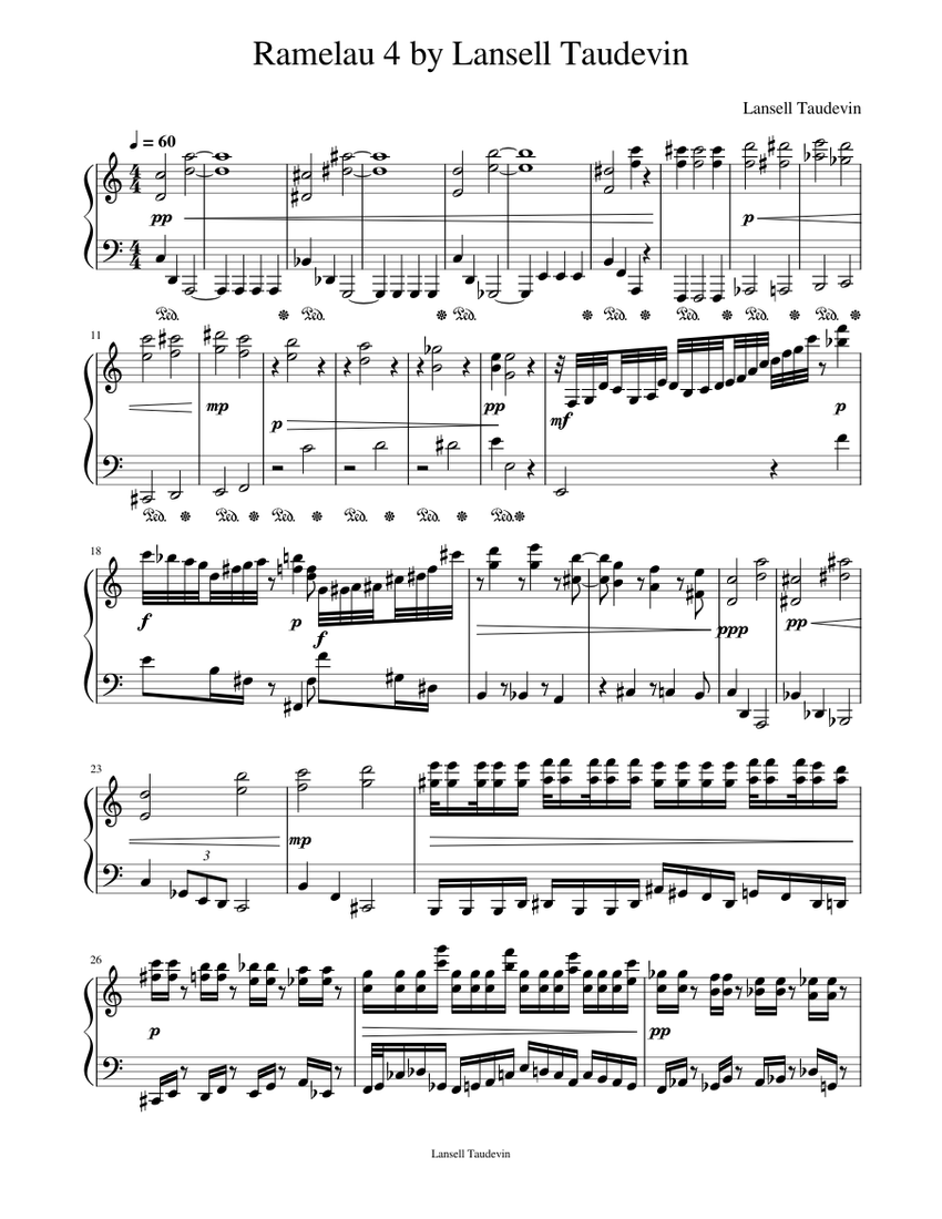 Ramelau 4 by Lansell Taudevin - piano tutorial