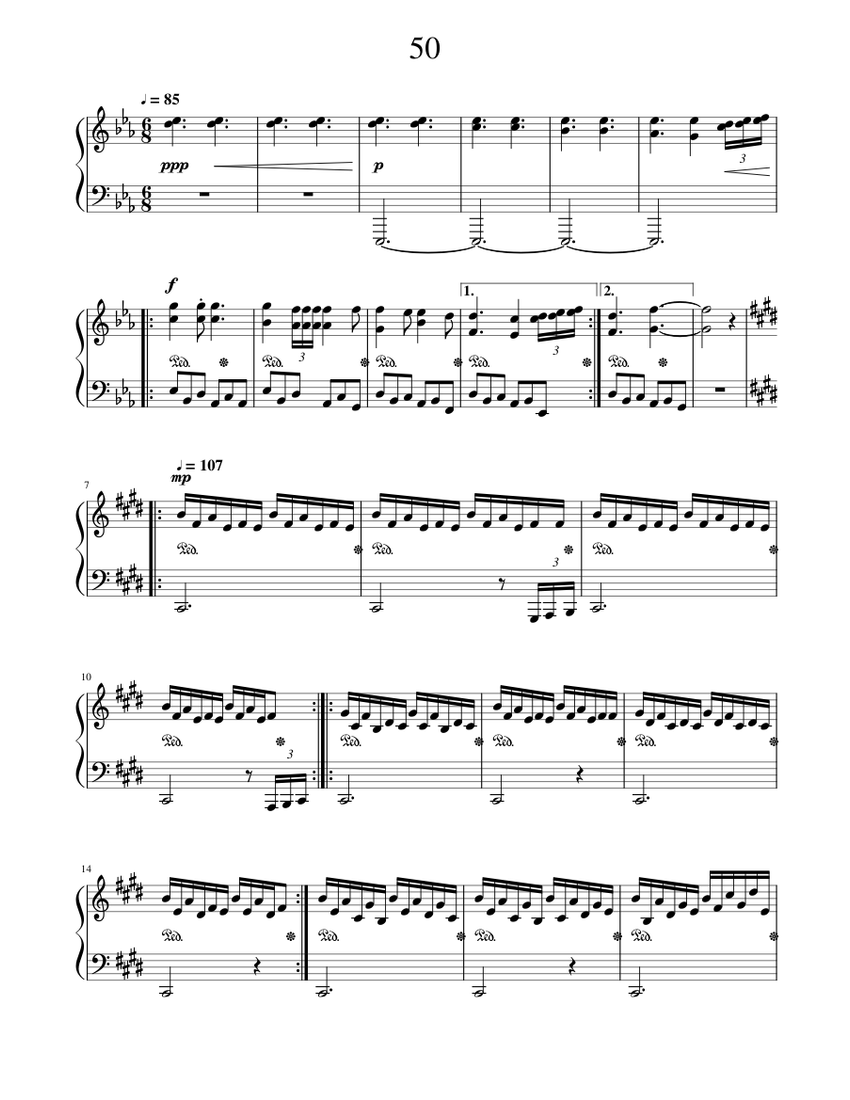 50 Sheet music for Piano (Solo) | Musescore.com
