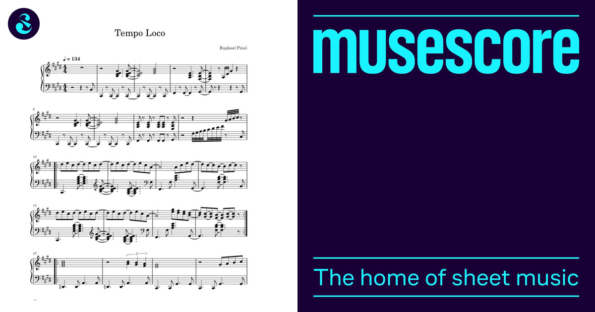 Tempo Loco Sheet Music for Harp (Solo) | MuseScore.com