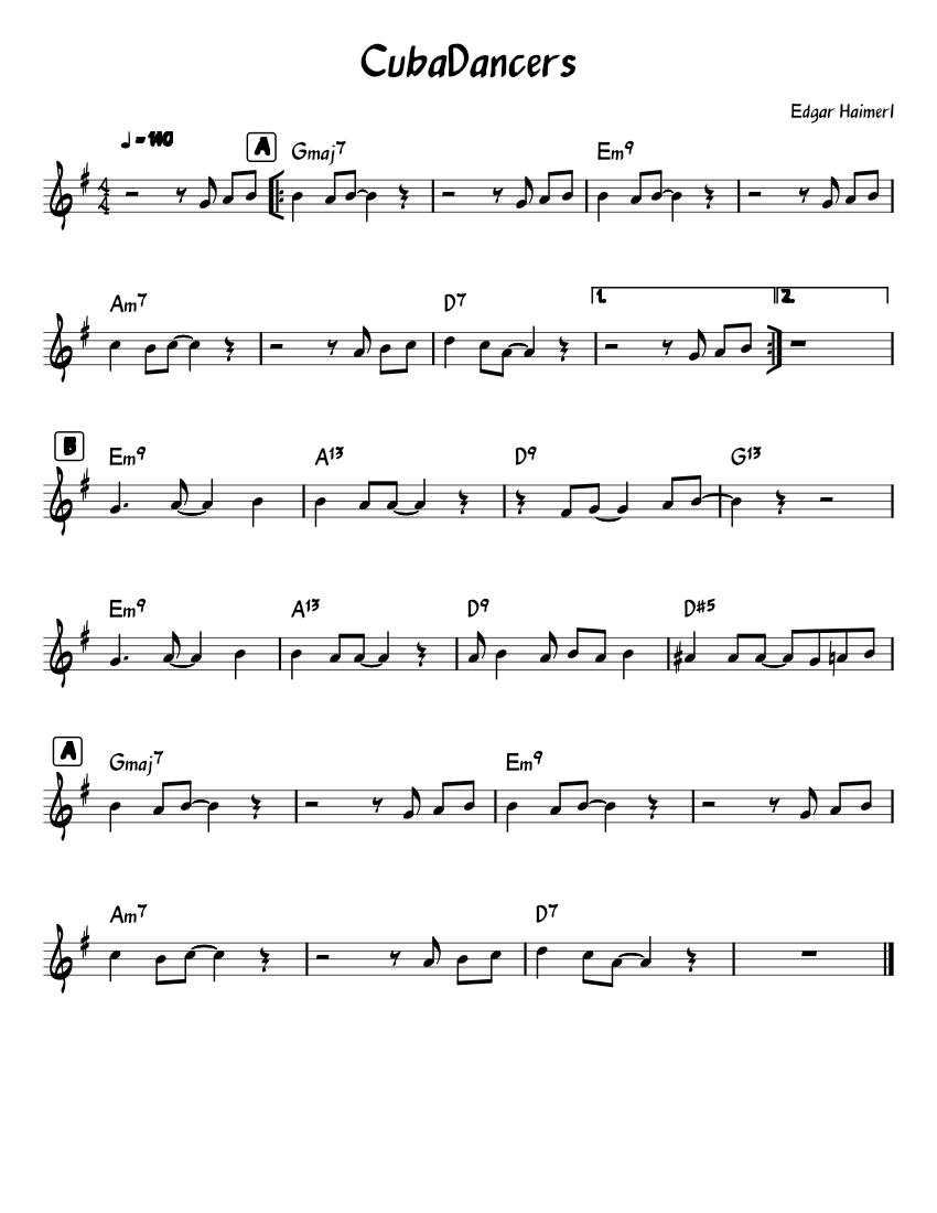 Cuba Dancers Sheet music for Piano (Solo) Easy | Musescore.com
