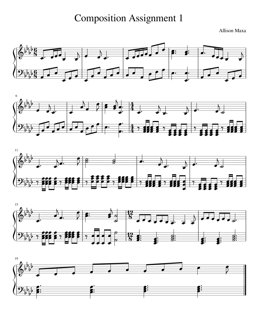 Composition Assignment 1 - piano tutorial