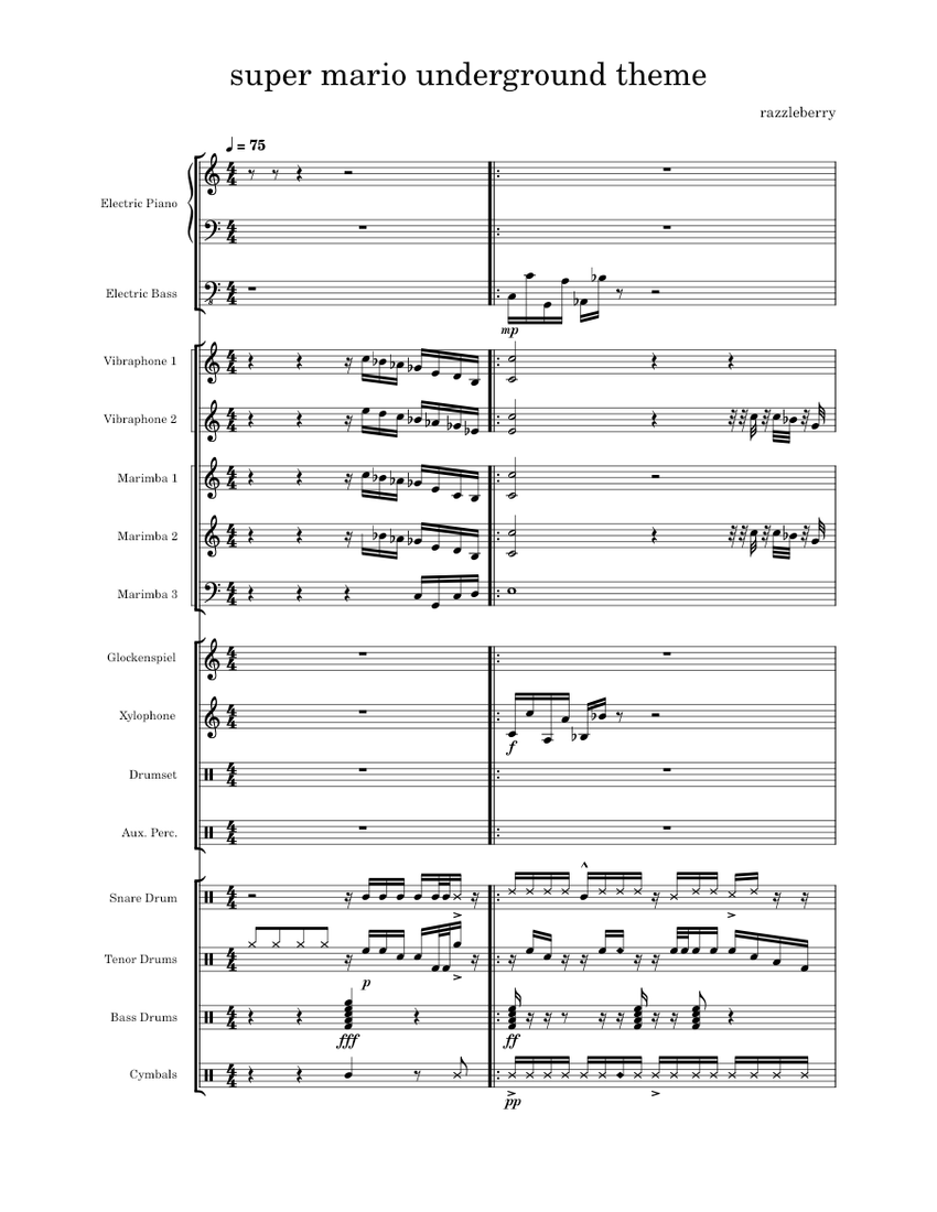 Super mario bros underground theme – Koji Kondo super mario underground ...