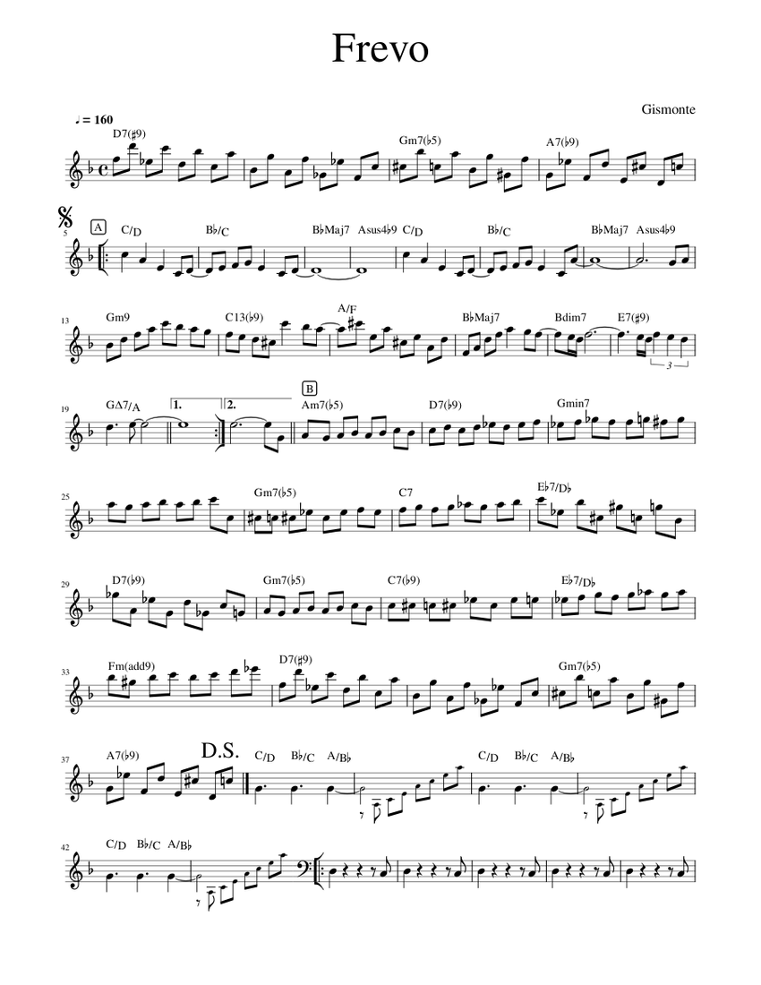 Frevo Sheet Music for Piano (Solo) | MuseScore.com