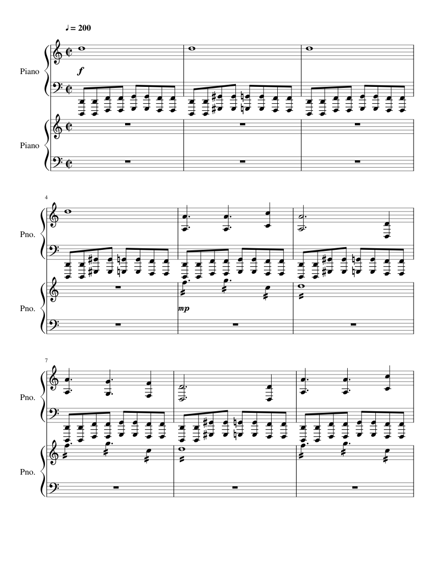 Jimmy Neutron Theme Sheet Music for Piano (Alto Sax Piano Duet ...