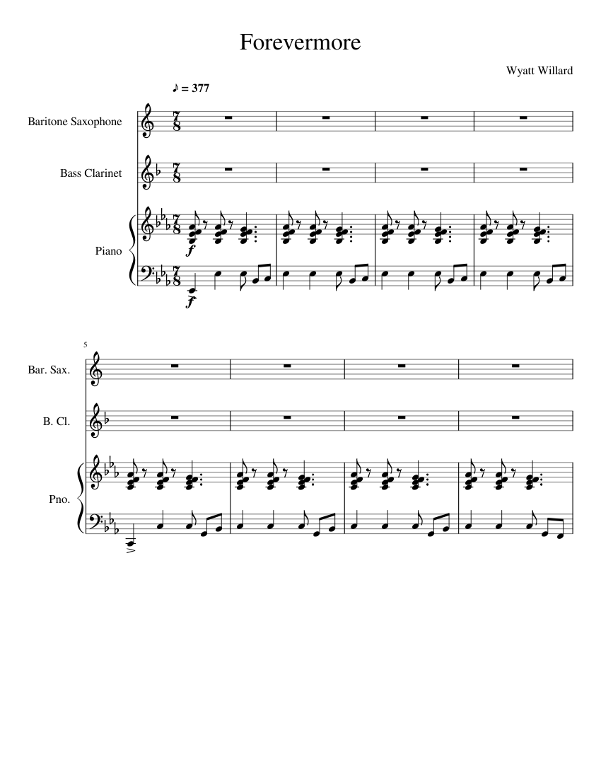Forevermore Sheet music for Piano (Solo) | Musescore.com