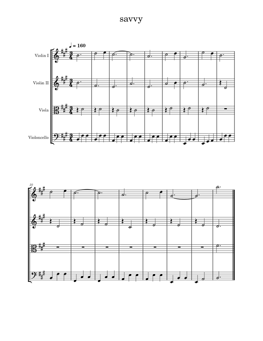 Savathun's Song Sheet Music for Violin, Viola, Cello (String Quartet ...
