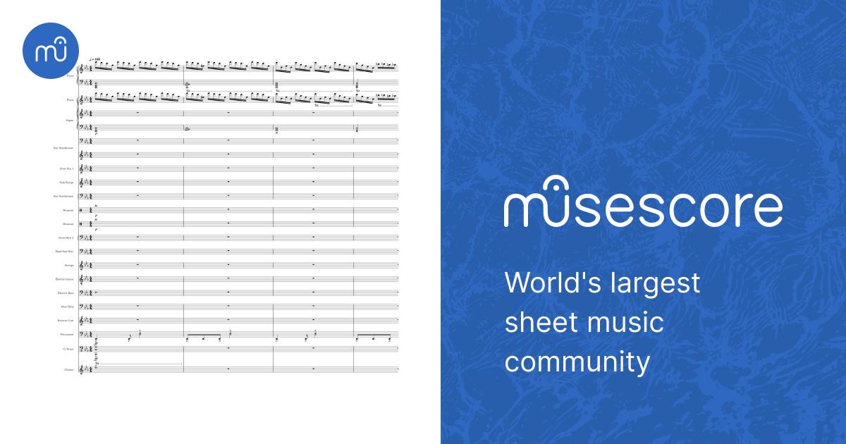 「Gregorius Theme OST 158」From Blue Archive Sheet Music for Piano, Organ, Tuba, Flute & more ...