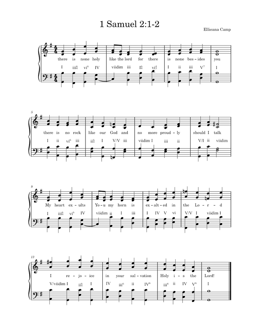 Hymns – Misc hymn_project_2 Sheet music for Piano (Piano-Voice) Easy ...