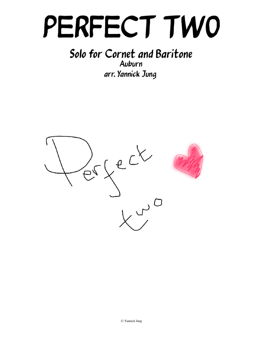 PERFECT TWO - Auburn - Brass Band Sheet Music for Cornet, Baritone horn ...