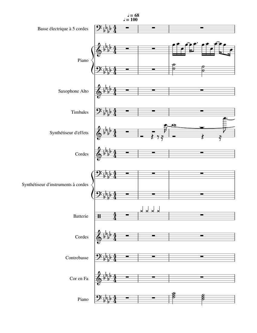 Frozen- Let it go 2.0 Sheet Music for Piano, Saxophone alto, French ...
