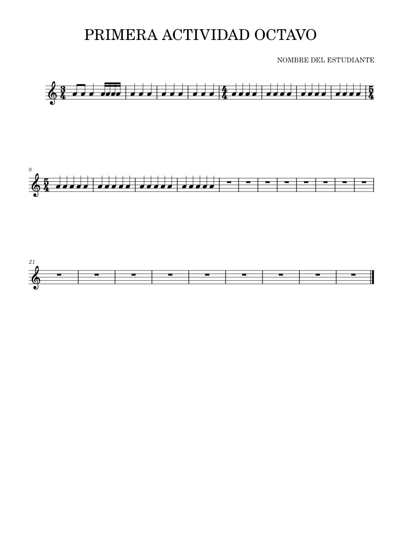 OCTAVO – FHER Sheet music for Piano (Solo) Easy | Musescore.com