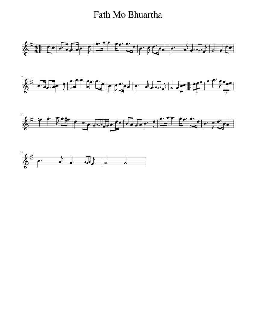 Fath Mo Bhuartha Sheet music for Piano (Solo) | Musescore.com