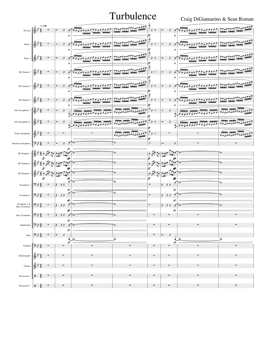 Turbulence Mk II Sheet music for Trombone, Euphonium, Tuba, Trombone ...