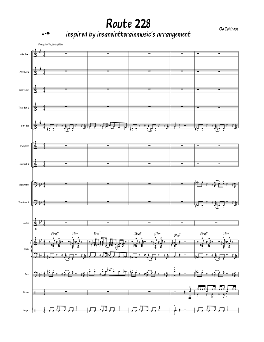 Route 228 (Night) - Pokémon Diamond/Pearl/Platinum – Hitomi Sato Route ...