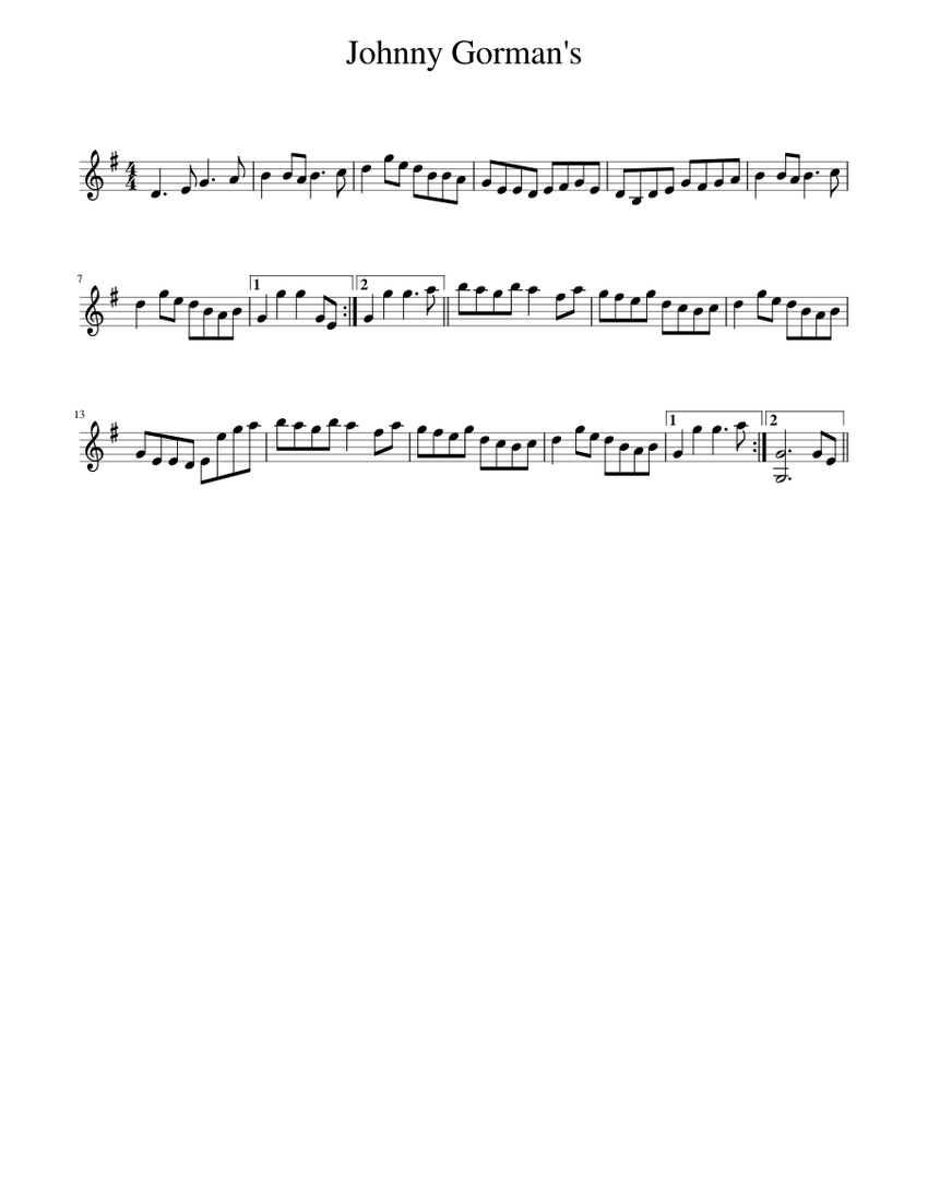 Johnny Gorman's Sheet music for Piano (Solo) Easy | Musescore.com