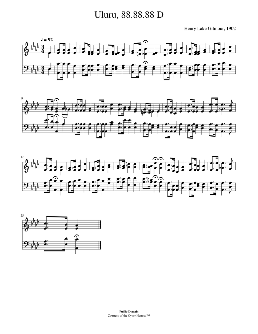 Righteous, o lord, are all thy ways! - Henry L. Gilmour Sheet music for ...