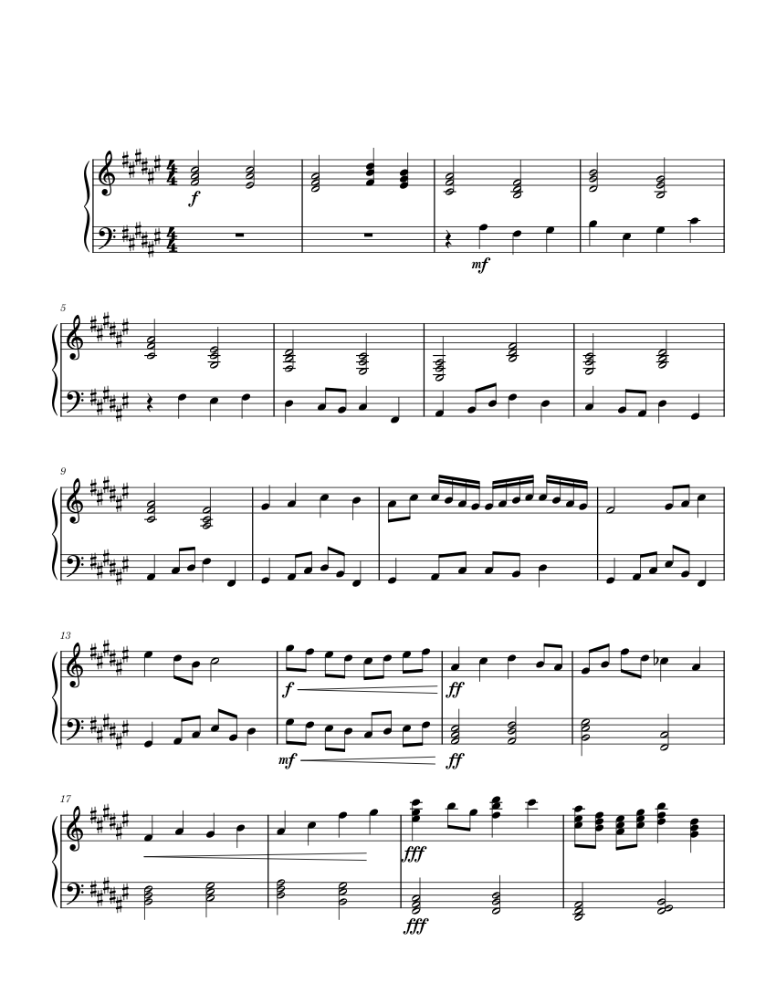 Autumn Leaf's Falling Sheet music for Piano (Solo) | Musescore.com