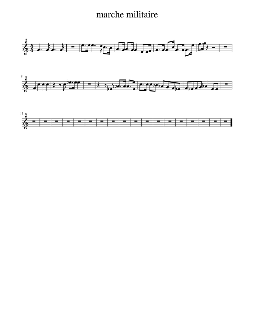 Marche Militaire, Op.38 – Enrique Granados marche militaire Sheet music ...