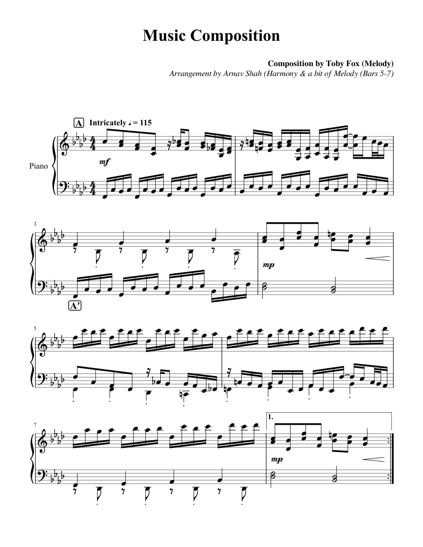 Music Composition Sheet music for Piano (Solo) | Musescore.com