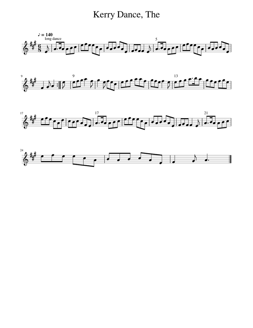 The Kerry Dance Sheet music for Piano (Solo) Easy | Musescore.com