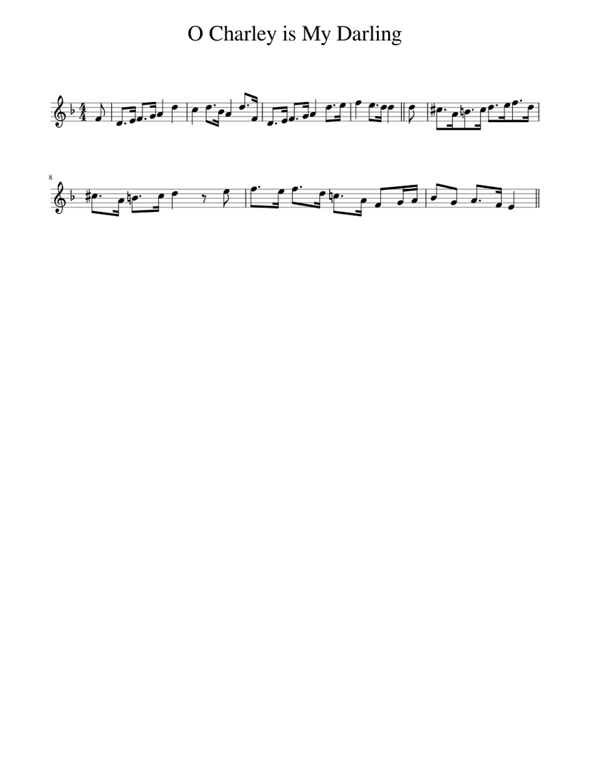 O Charley is My Darling Sheet music for Piano (Solo) | Musescore.com
