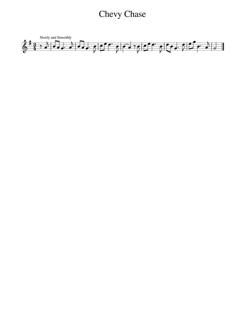 Chevy Chase Sheet music for Piano (Solo) | Musescore.com