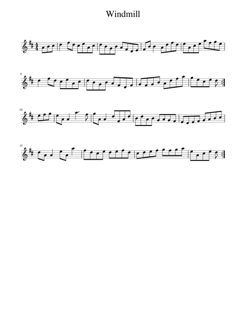 Windmill Sheet music for Piano (Solo) | Musescore.com
