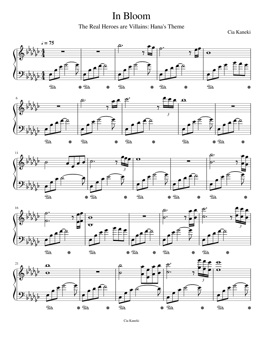 In Bloom Sheet music for Piano (Solo) Easy | Musescore.com