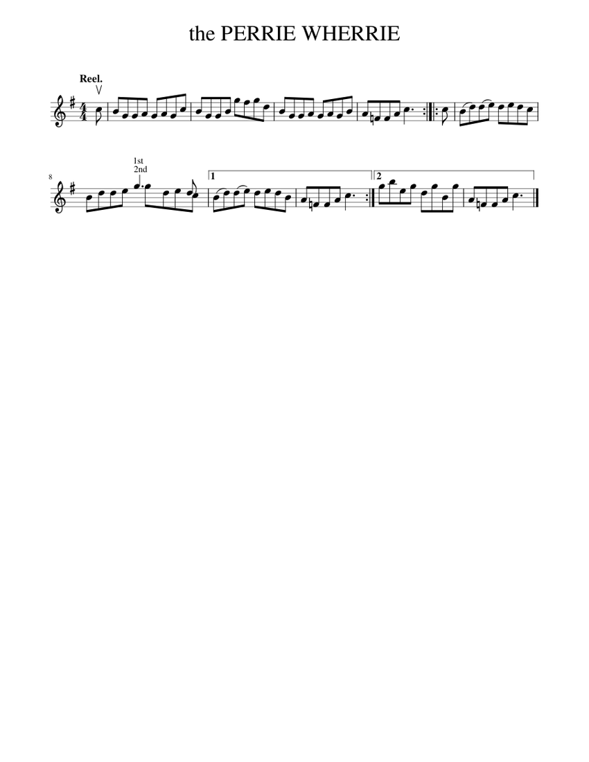 the PERRIE WHERRIE Sheet music for Piano (Solo) Easy | Musescore.com