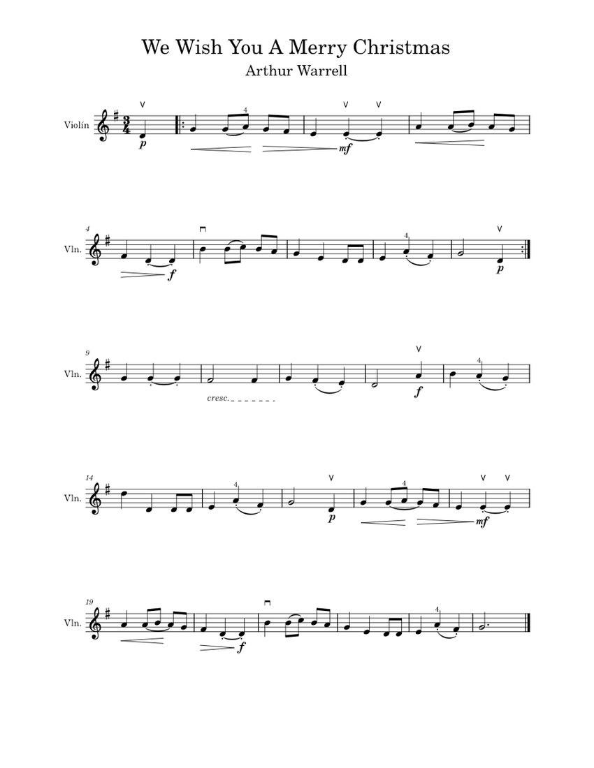 We wish you a merry christmas – Arthur Warrell We Wish You A Merry ...