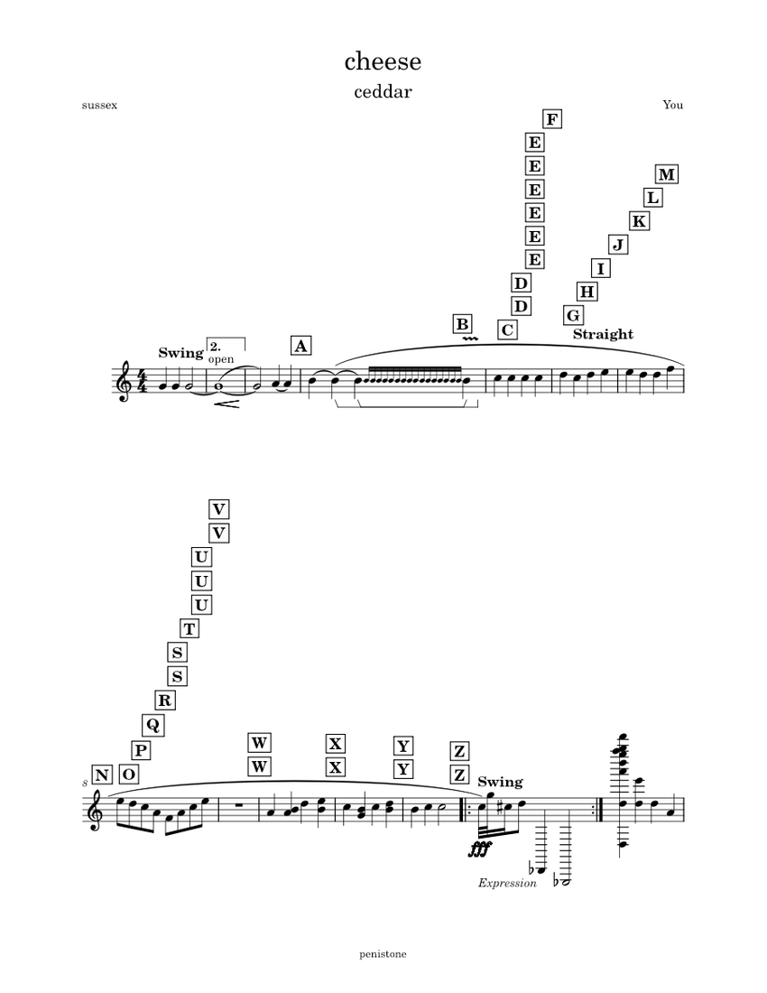 cheese Sheet music for Piano (Solo) Easy | Musescore.com
