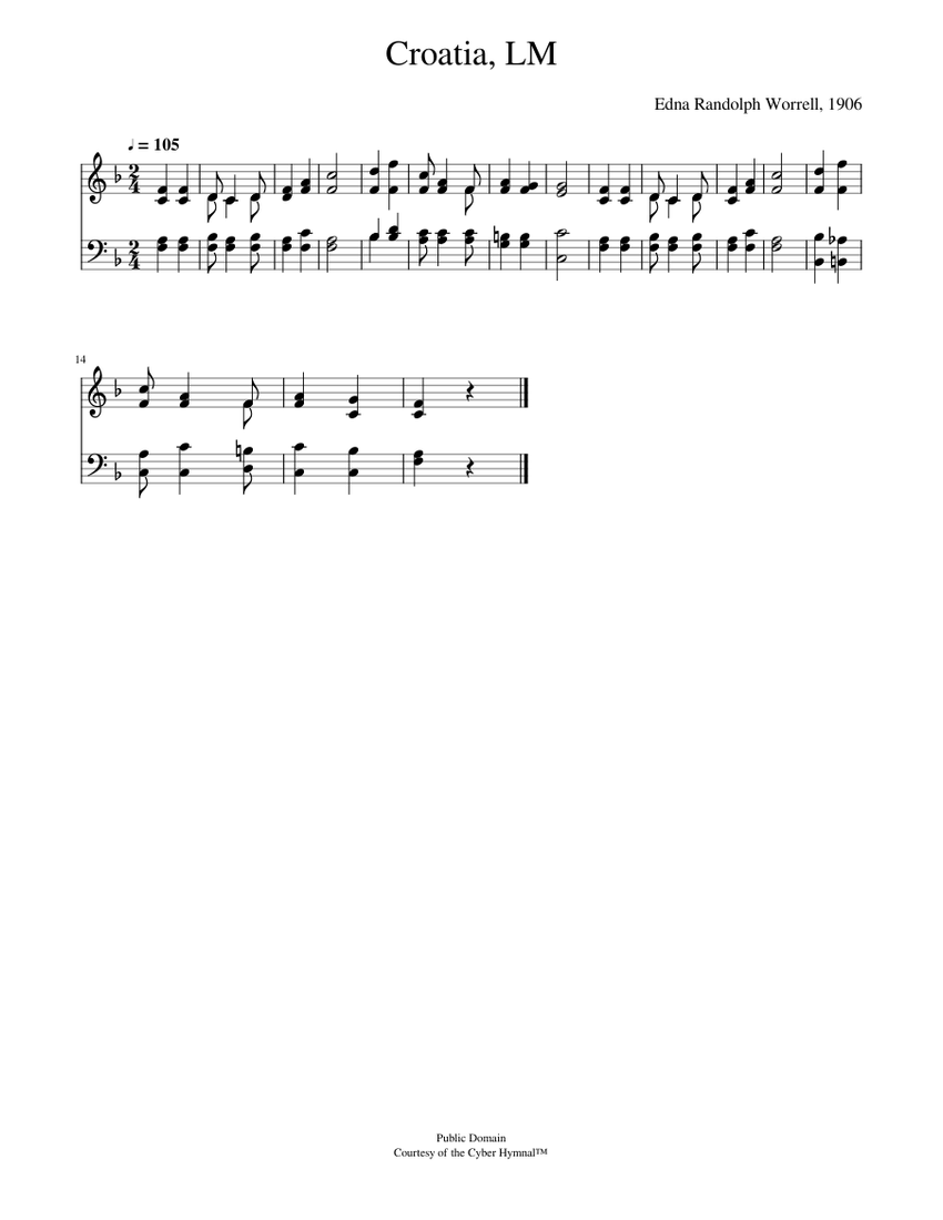 Don’t stop praying - Edna R. Worrell Sheet Music for Piano (Piano Duo ...