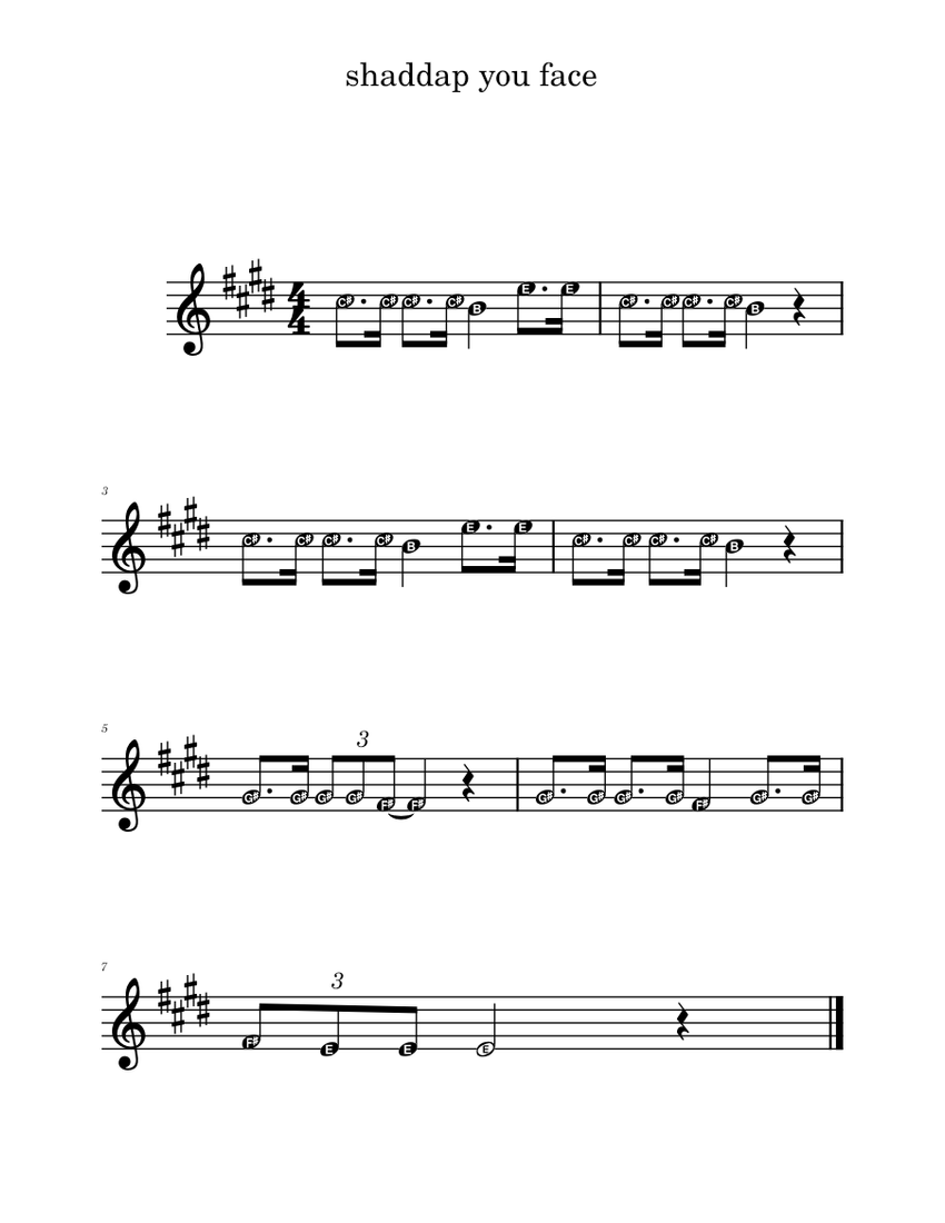Shaddap you face – Joe Dolce Sheet Music for Flute (Solo) | MuseScore.com