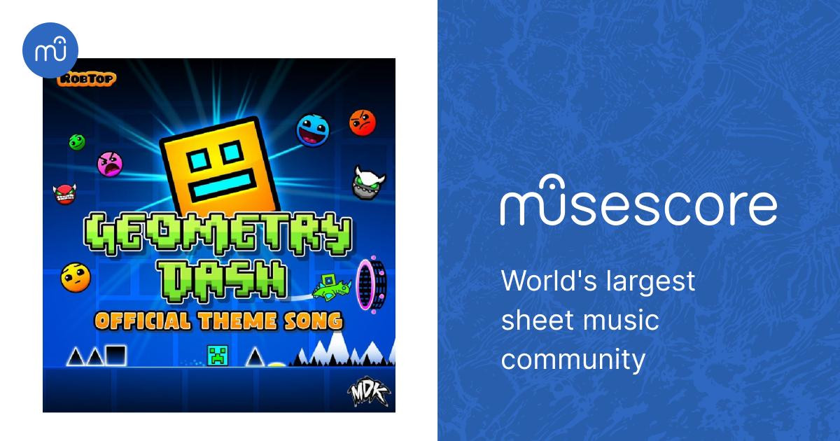 Geometry Dash Official Theme Song – MDK ("Dash") Sheet music for Violin ...