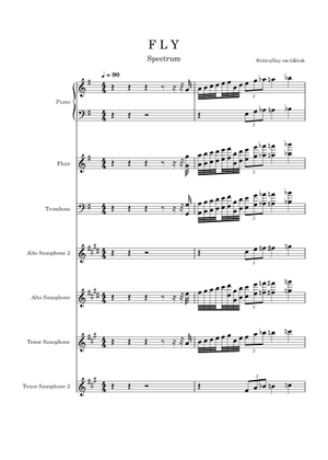 F・L・Y - スペクトラム (Spectrum) for Piano Sheet Music with Chords for Piano ...