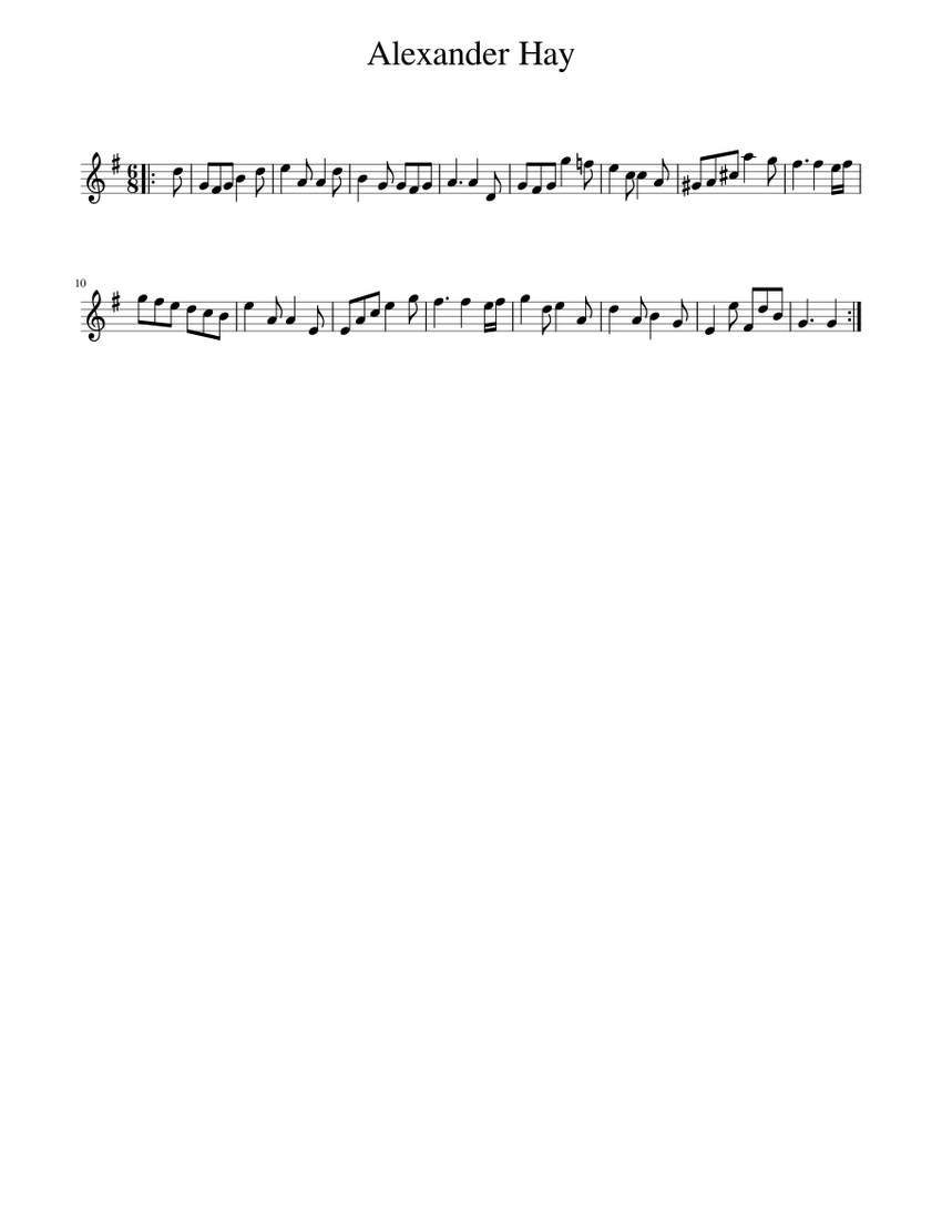 Alexander Hay Sheet music for Piano (Solo) | Musescore.com