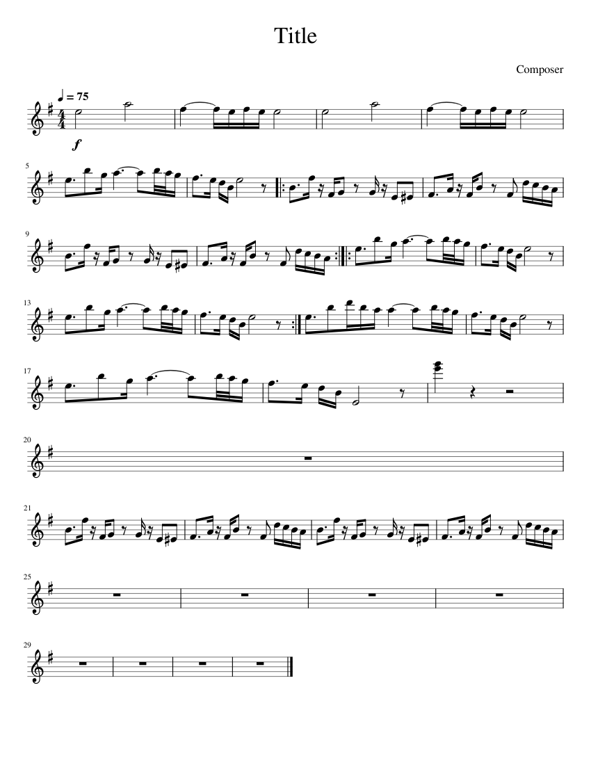 Mask off – Future Sheet Music for Saxophone tenor (Solo) | MuseScore.com