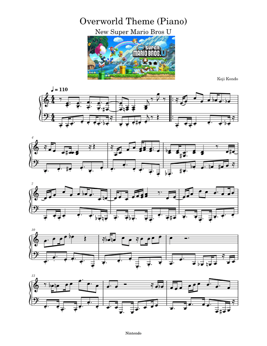 Overworld Theme - New Super Mario Bros. U – Koji Kondo Overworld Theme ...