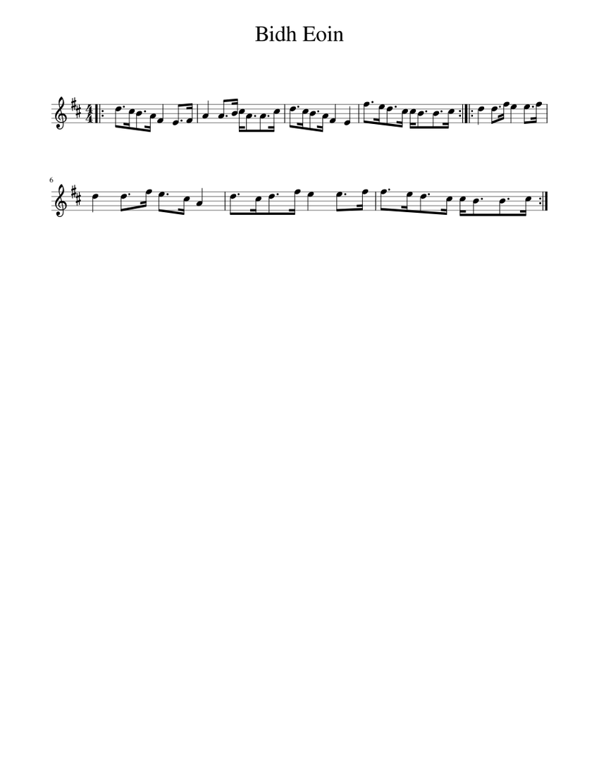 Bidh Eoin Sheet music for Piano (Solo) Easy | Musescore.com