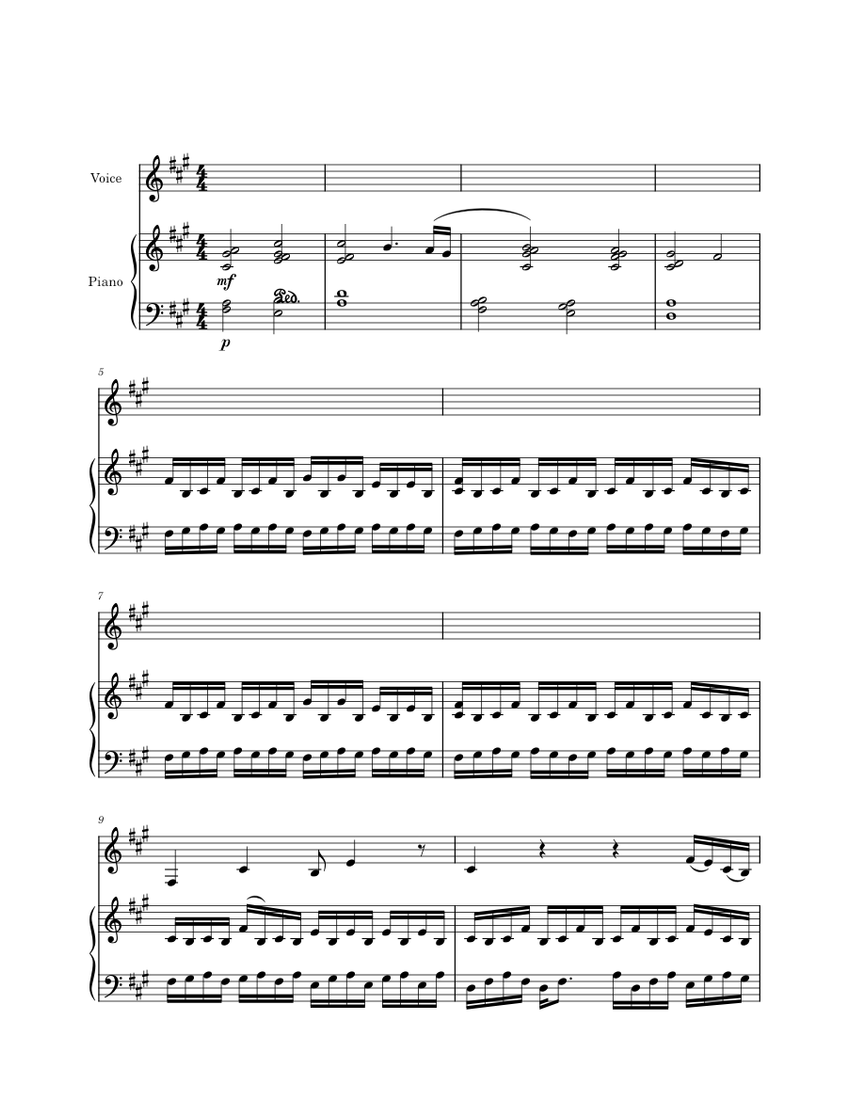 Addition Of Light Divided – Tori Amos addition of light Sheet music for ...