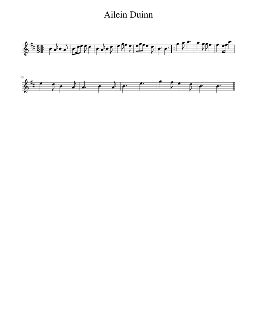 Ailein Duinn Sheet Music for Piano (Solo) easy | MuseScore.com