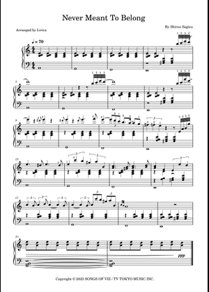 Play Official version of Never meant to belong Sheet Music by Shirō ...