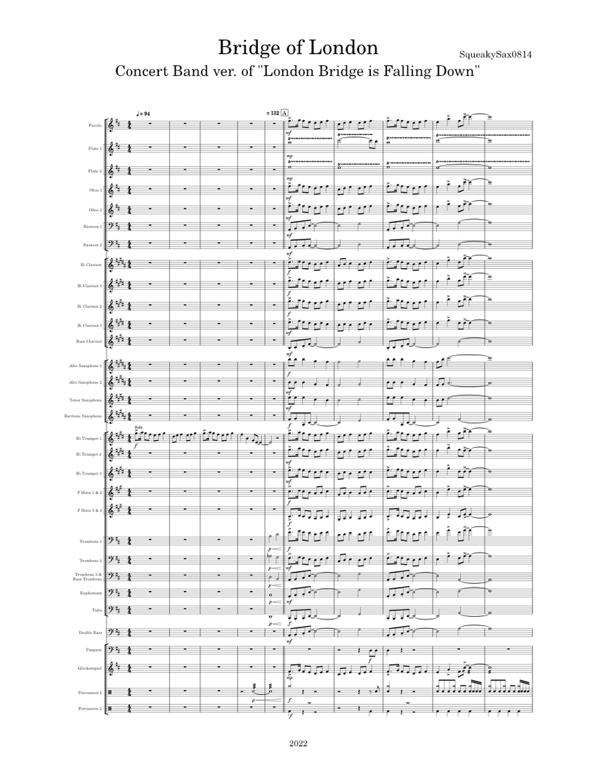 Bridge of London - A Concert Band Rearrangement of "London Bridge is ...