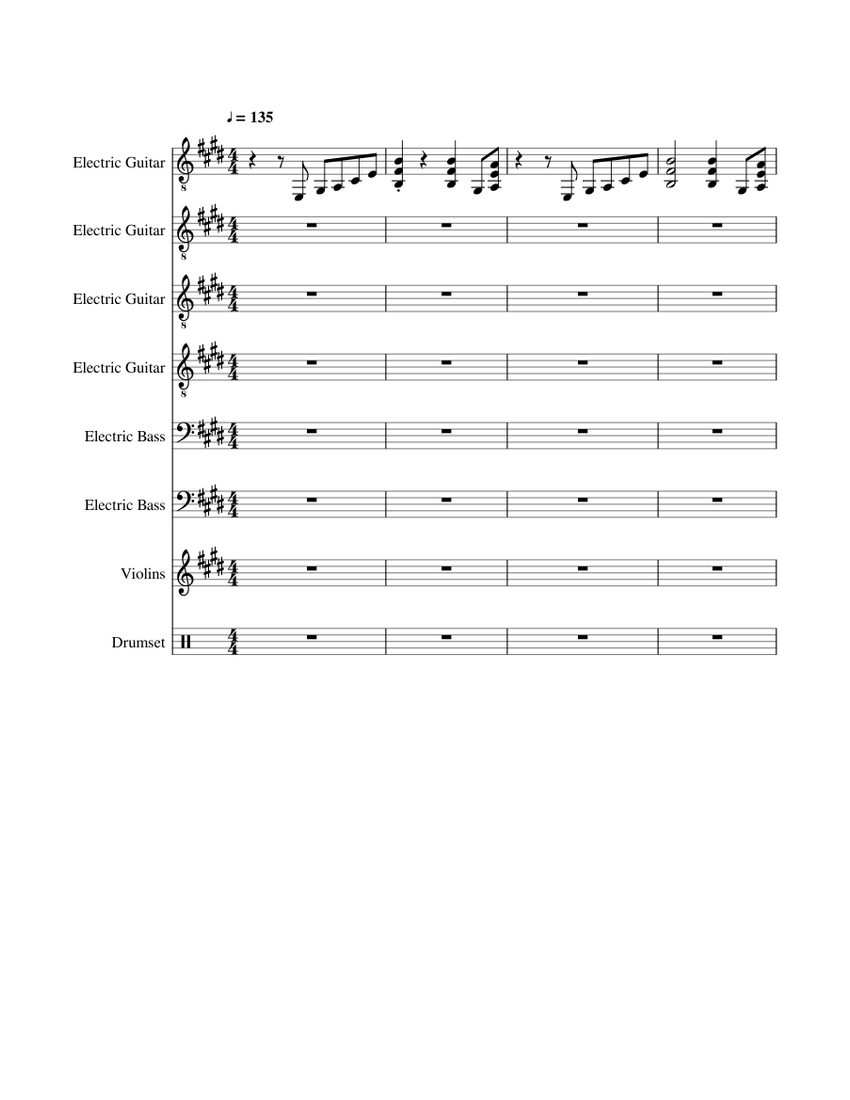 Limelight - Rush Sheet Music for Guitar, Bass guitar, Drum group ...