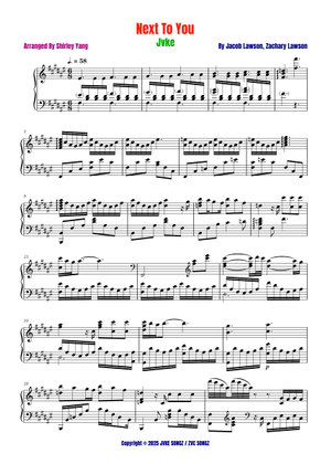 Play Official version of Next to you Sheet Music by JVKE for Piano ...